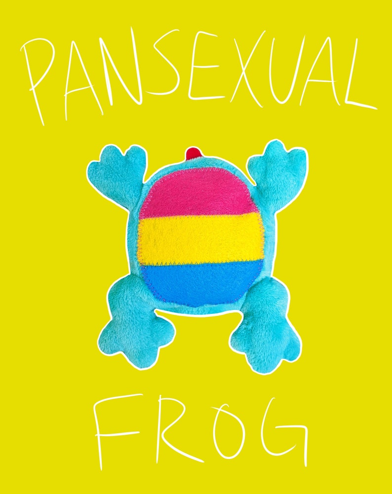 Pride Frog Plushie LGBTQ Handmade Weighted Plush MADE to - Etsy