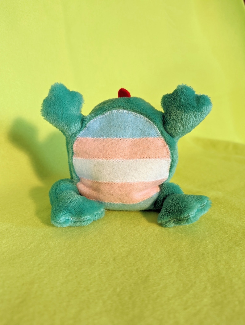 Pride Frog Plushie LGBTQ Handmade Weighted Plush MADE to - Etsy