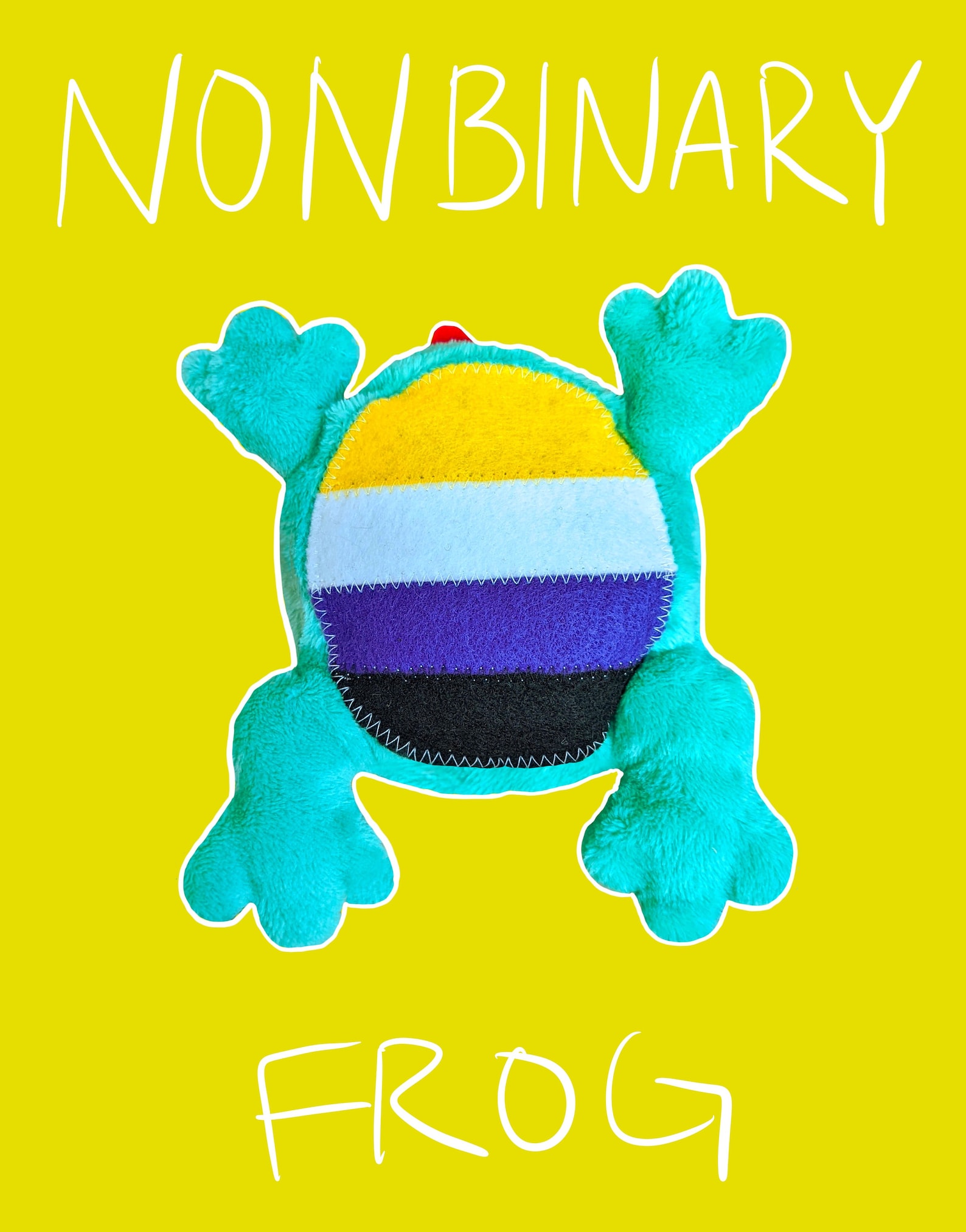 Pride Frog Plushie LGBTQ Handmade Weighted Plush MADE to - Etsy