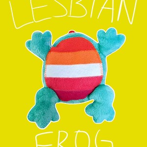Pride Frog Plushie, LGBTQ+ Handmade Weighted Plush - MADE to ORDER - Etsy