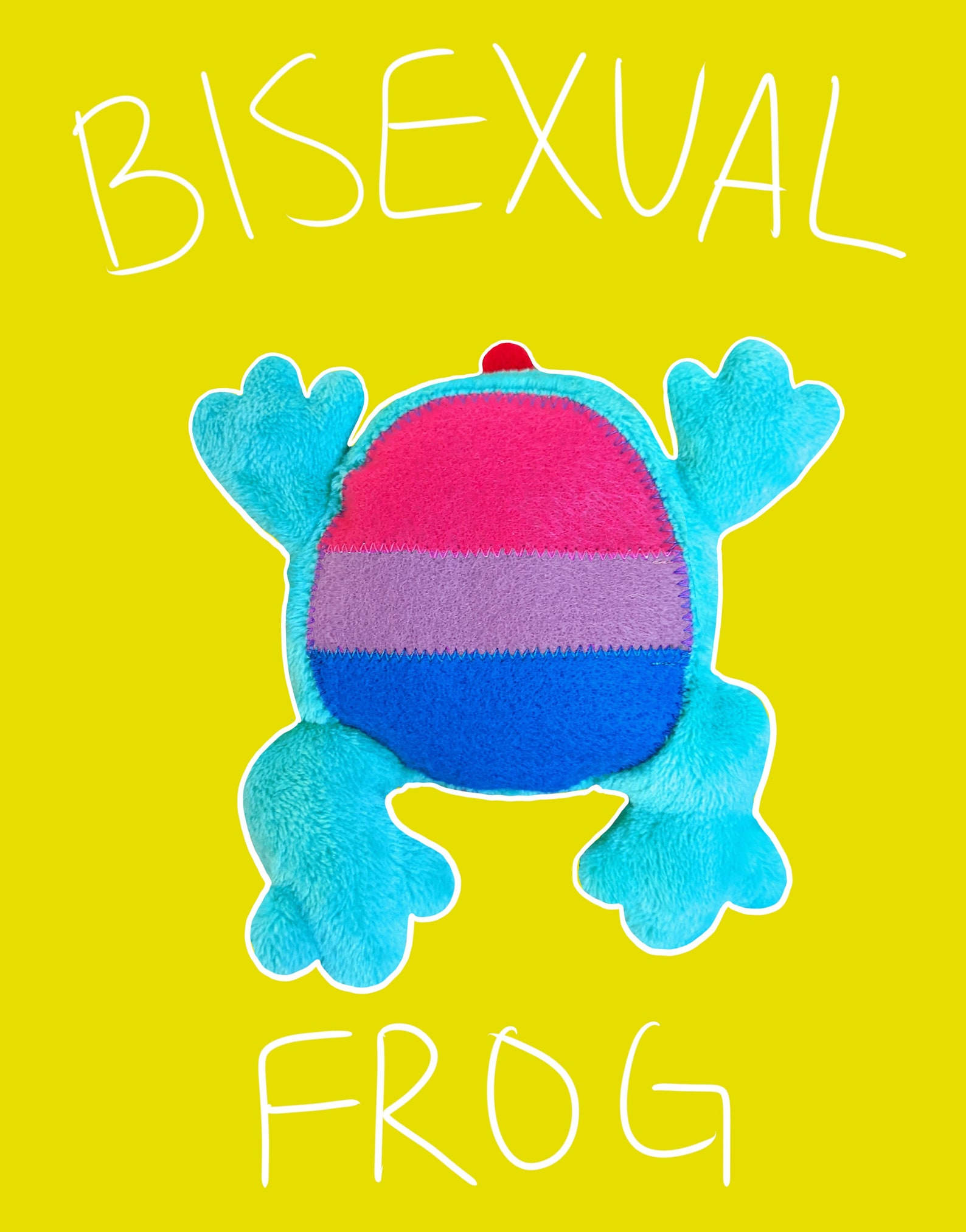 Pride Frog Plushie LGBTQ Handmade Weighted Plush MADE to - Etsy
