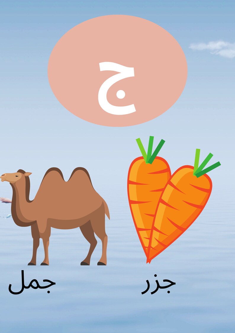 Arabic Alphabet Flashcards - Etsy