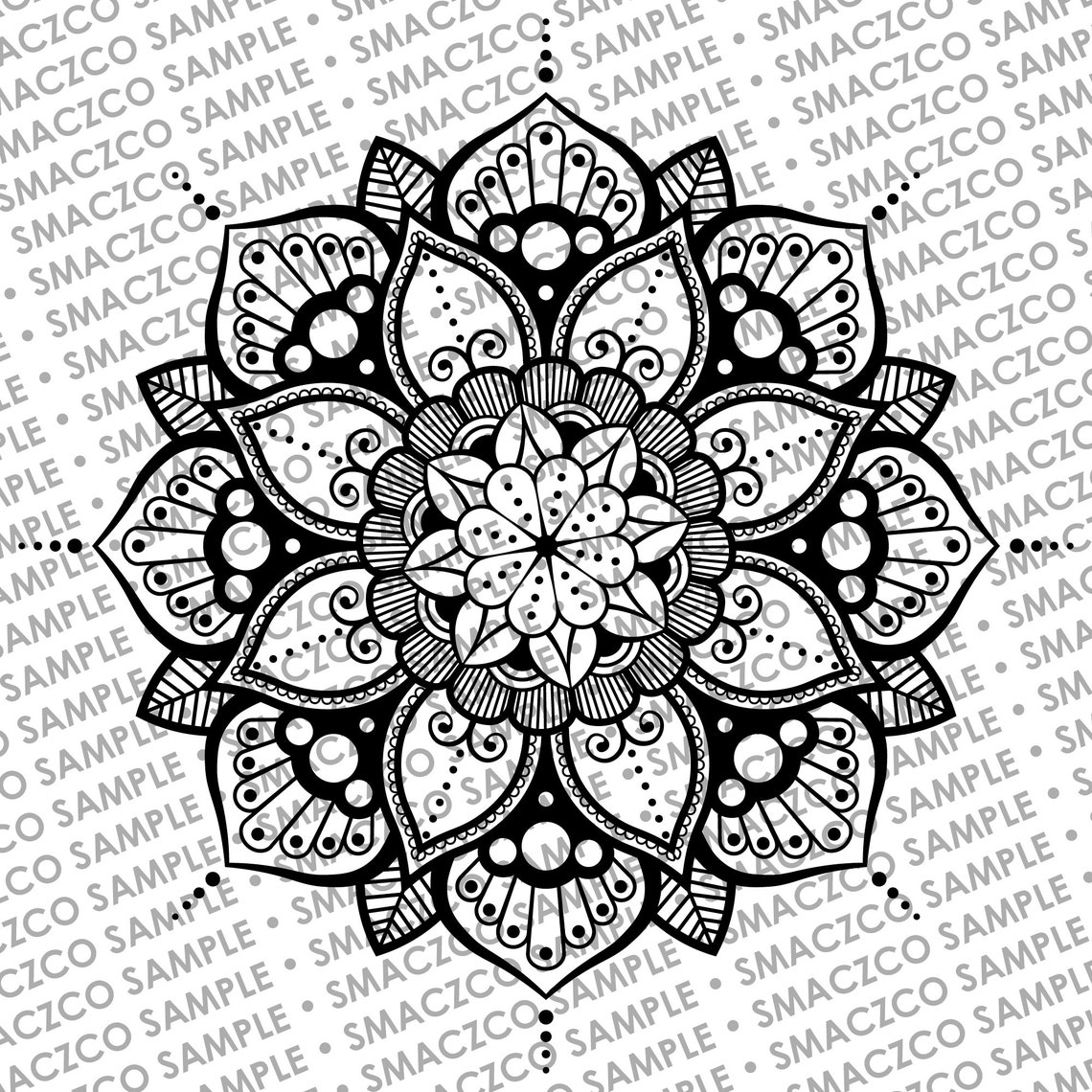Intricate Mandala SVG | Vector | Cut File | INSTANT DOWNLOAD - Etsy