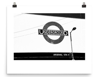 The Arsenal Tube Map - Etsy UK