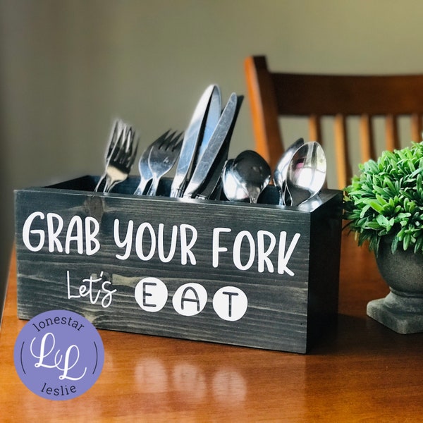Silverware Caddy - Etsy