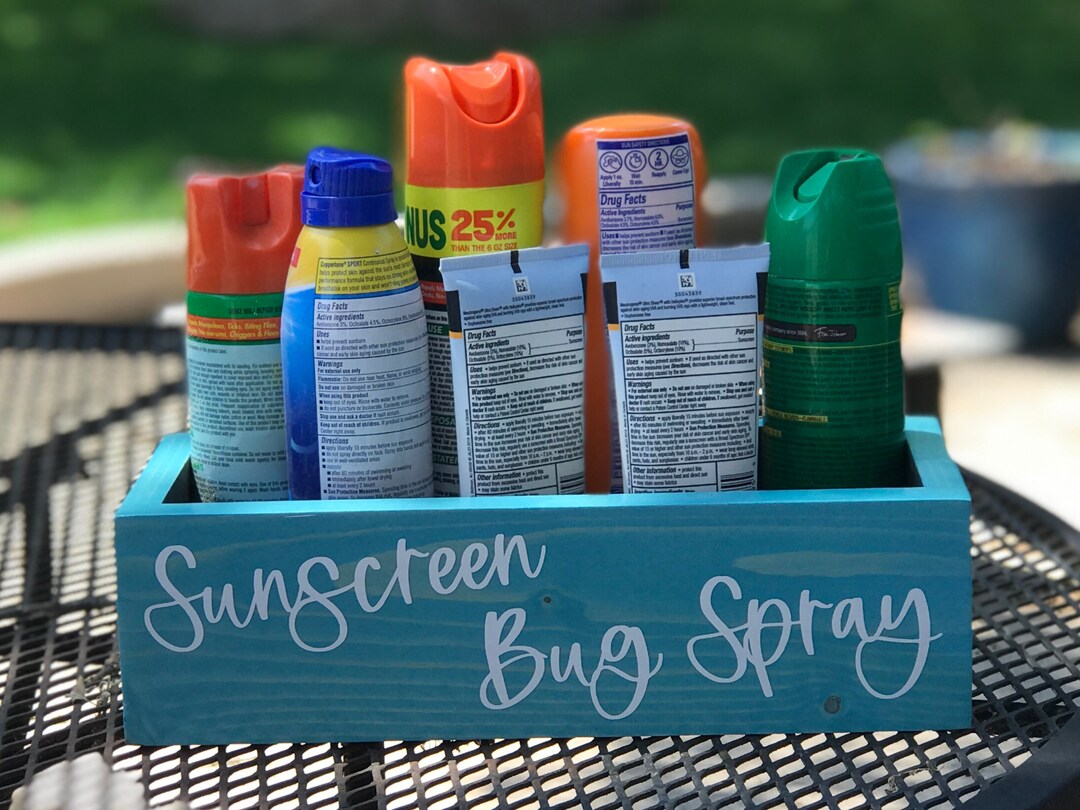 Customizable Patio Storage Box, Outdoor Sunscreen or Bug Spray Storage ...