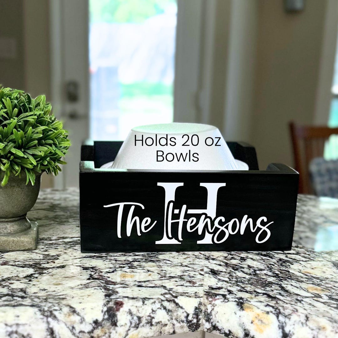 20oz Disposable Paper Bowl Holder Personalized Gift, Gift Under 30 ...