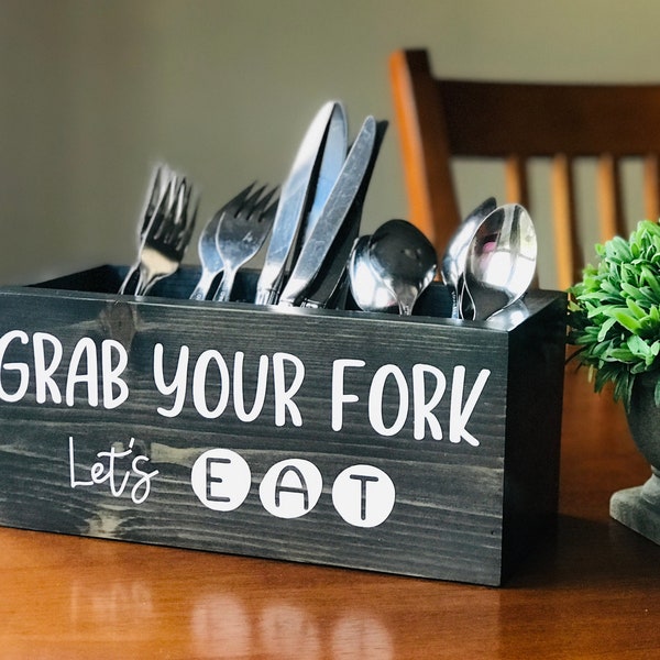 Silverware Caddy - Etsy