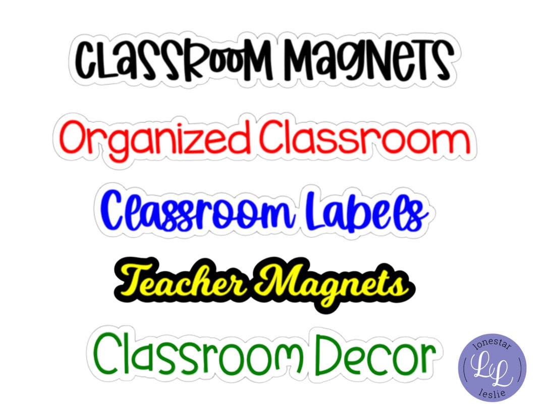 Customizable Classroom Whiteboard Magnets, Teacher Decor, Whiteboard ...