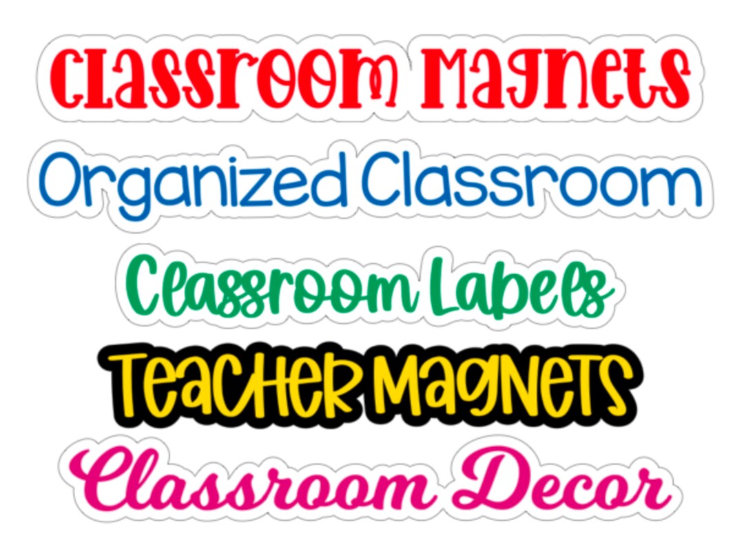 Customizable Classroom Whiteboard Magnets, Teacher Decor, Whiteboard ...
