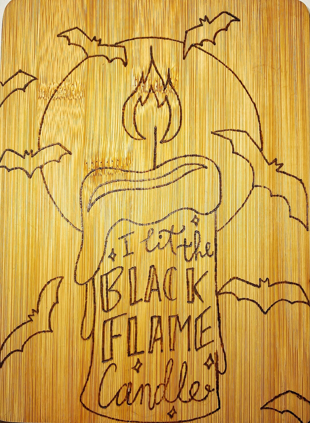 Wood Burned Candle Hocus Pocus Cutting Board - Etsy