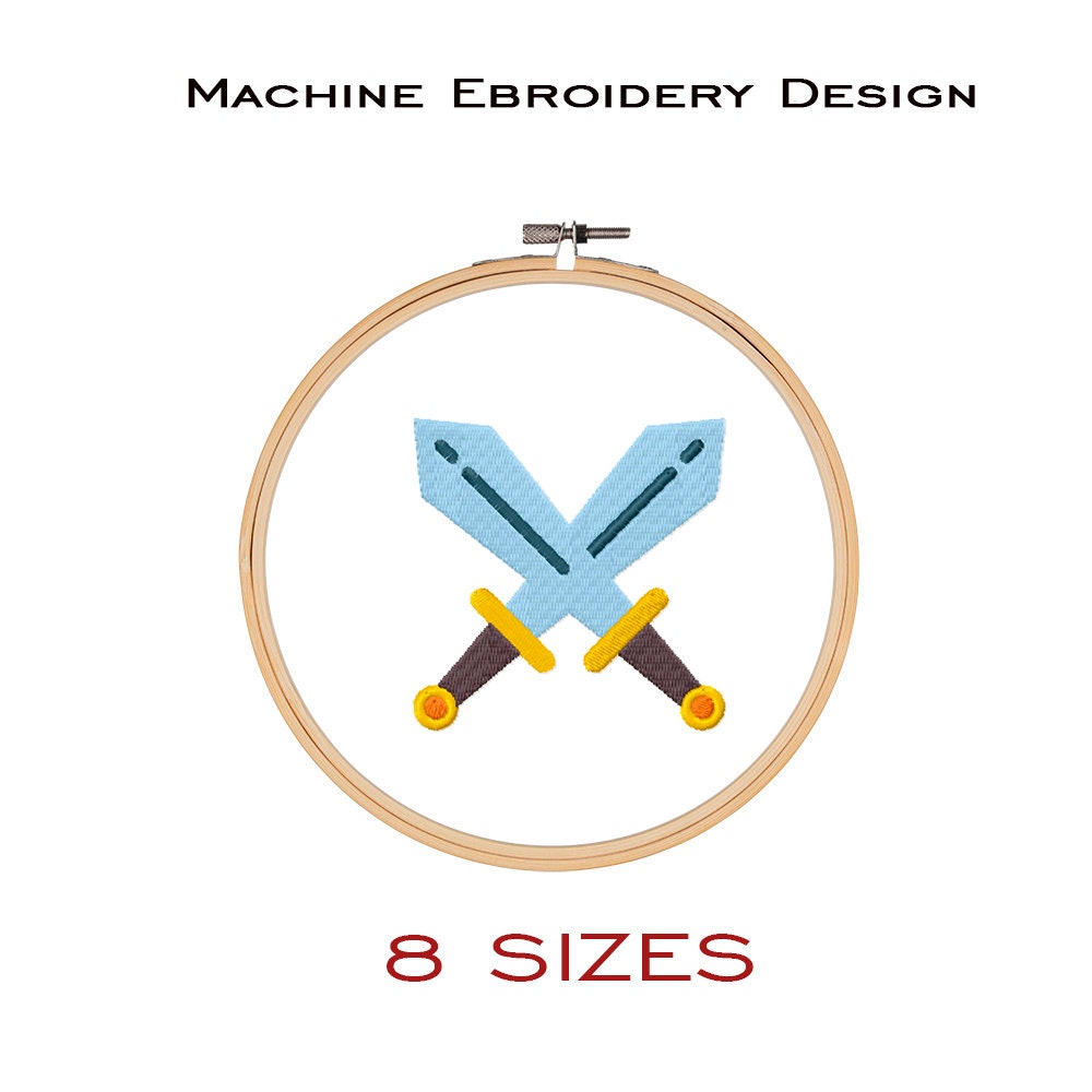 SWORD Embroidery Design. Dagger Machine Embroidery File - Etsy