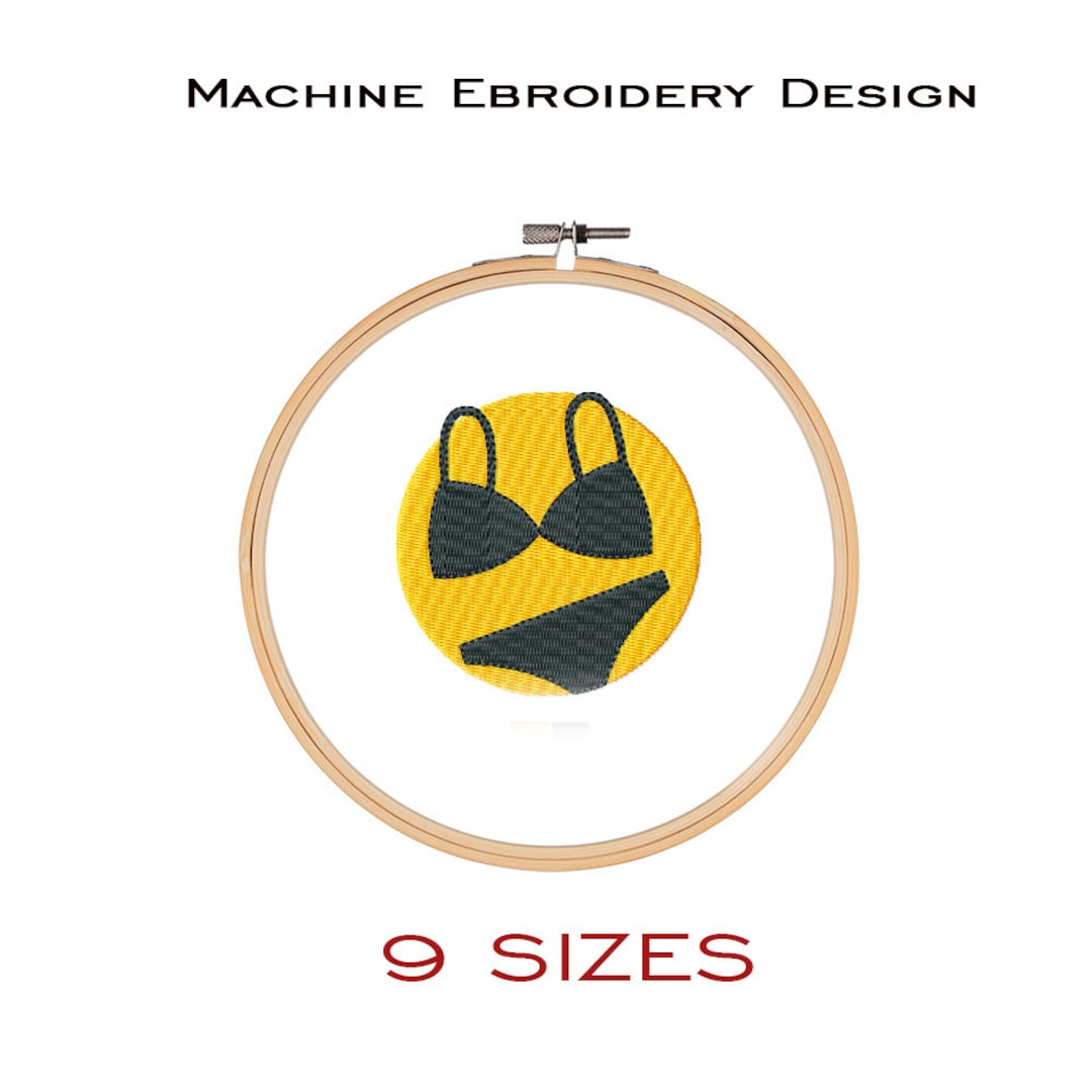 BIKINI Embroidery Design. SWIMSUIT Machine Embroidery File - Etsy
