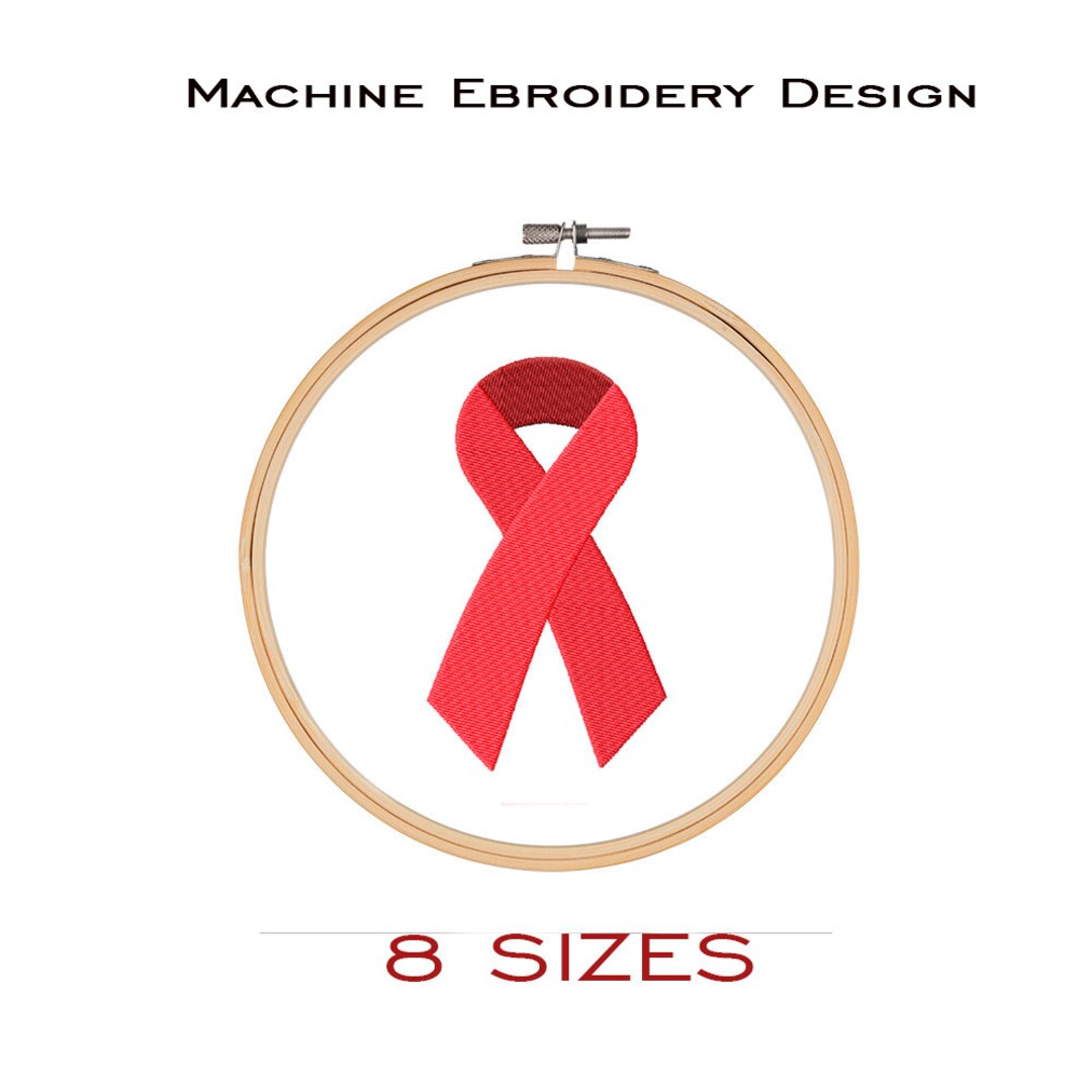 CANCER Embroidery Design. Cancer AWARENESS RIBBON Machine Embroidery ...