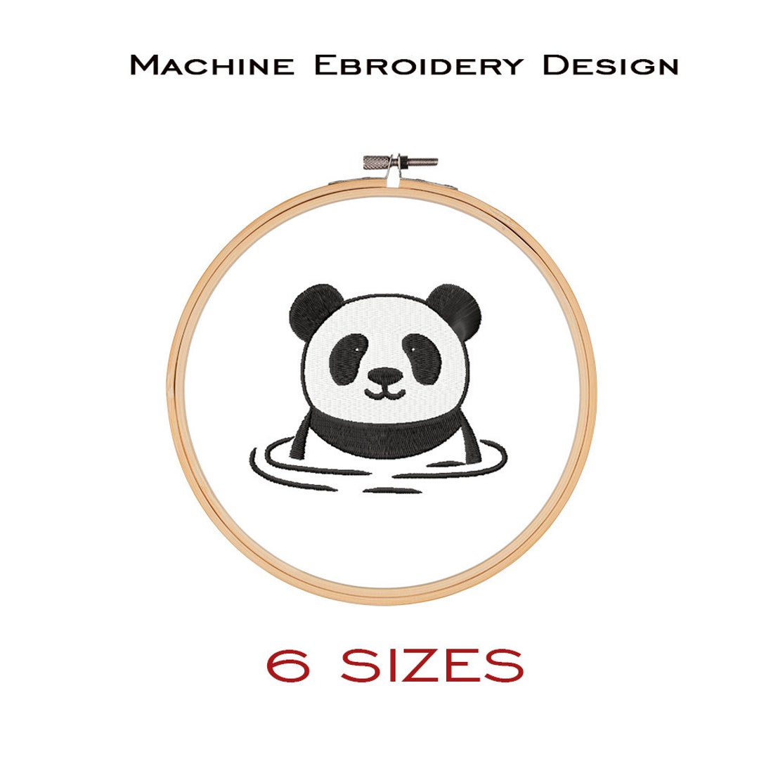 PANDA Embroidery Design. Animals Pet Machine Embroidery File - Etsy
