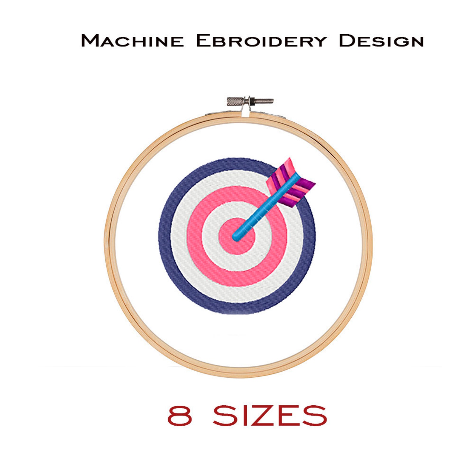 TARGET Embroidery Design. Destination Mark Point Machine Embroidery ...