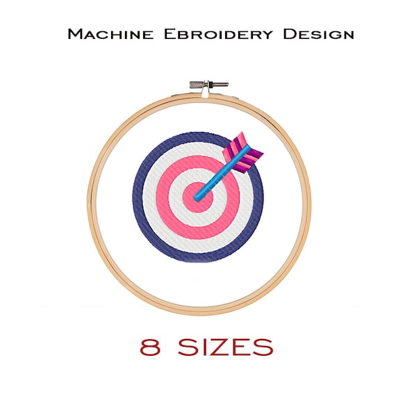 TARGET Embroidery Design. Destination Mark Point Machine | Etsy
