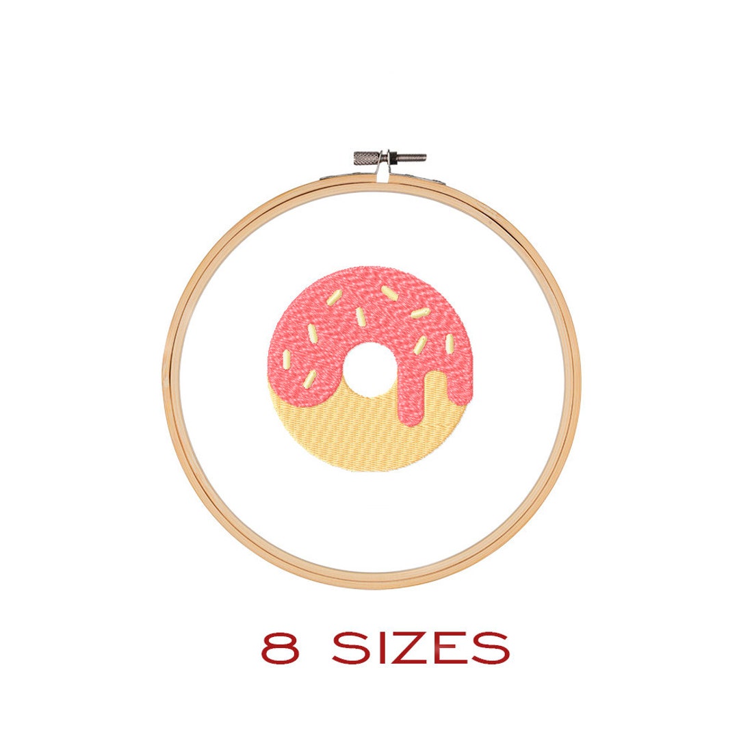 DONUT Embroidery Design. SWEET CAKE Machine Embroidery File - Etsy