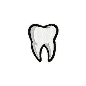TOOTH Embroidery Design, Dental Machine Embroidery File. DM Embroidery ...