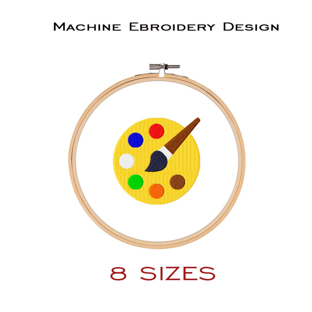 BRUSH Embroidery Design. Paint Machine Embroidery. Art Embroidery File ...