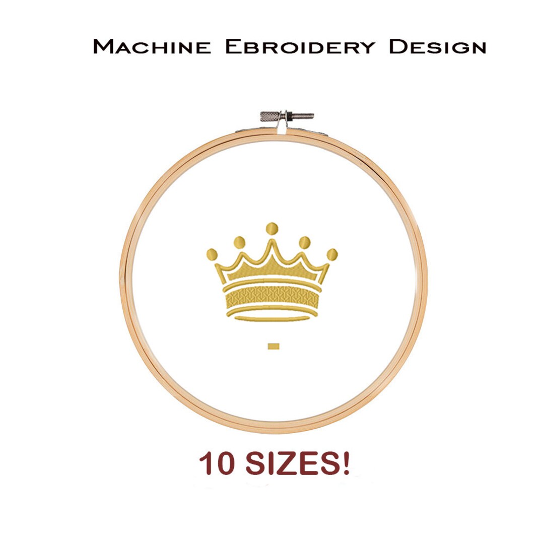 CROWN Embroidery Design. CORONA Embroidery Design. KING Embroidery - Etsy