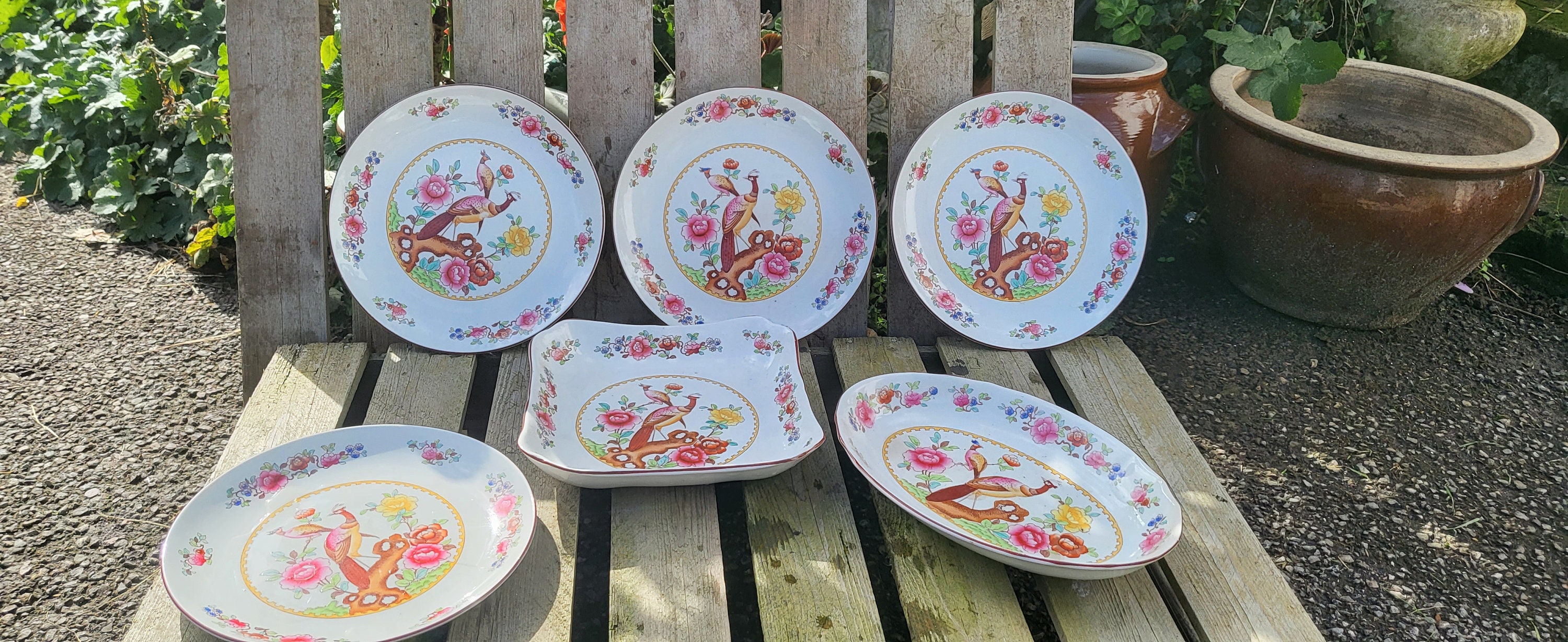 Set of Old Chelsea Crown Pottery. Vintage Kitchenalia. - Etsy UK
