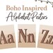 Boho Inspired Alphabet Posters - Etsy
