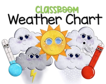 Printable Weather Chart: Editable Classroom Decor (digital Download, A4 ...