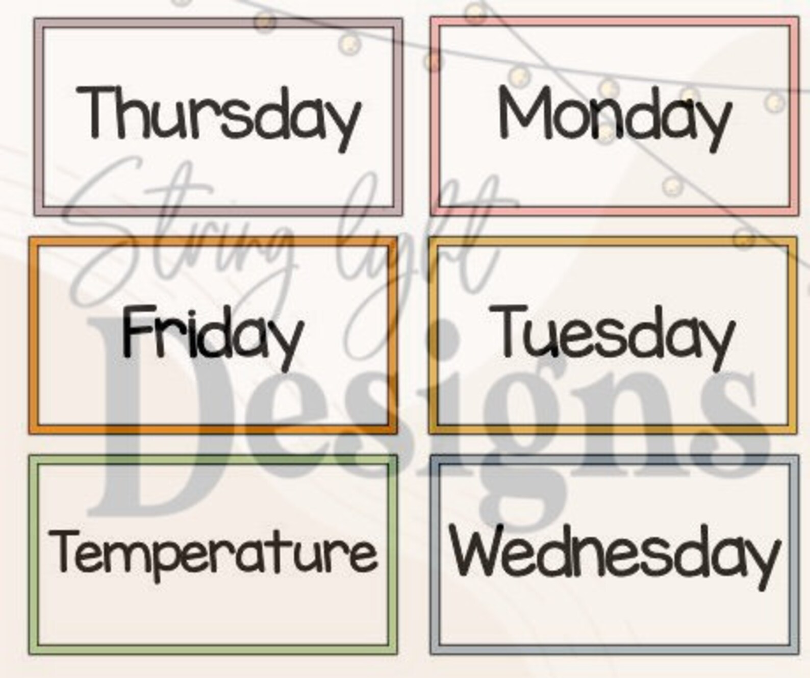 Classroom Weather Chart - Etsy