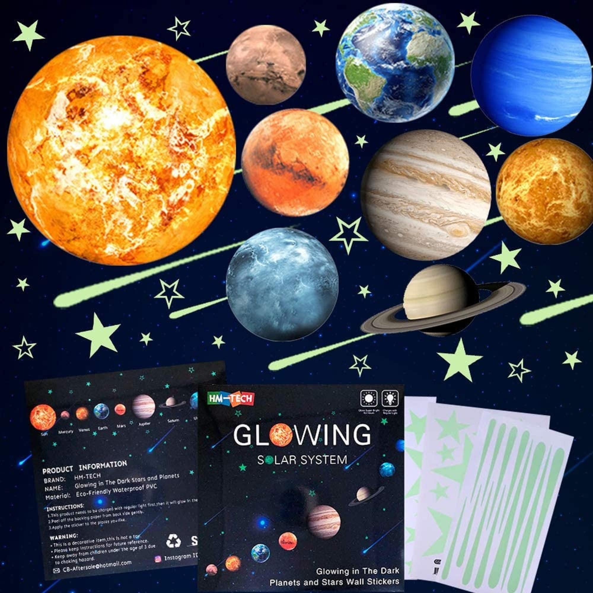 Glow Solar System Planets