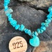 CLEARANCE Small Turquoise Heart on Turquoise Chip Necklace - Etsy