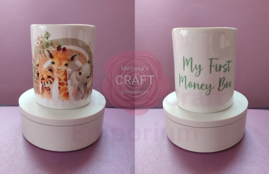 Safari Animals Money Box, my First Money Box, - Etsy
