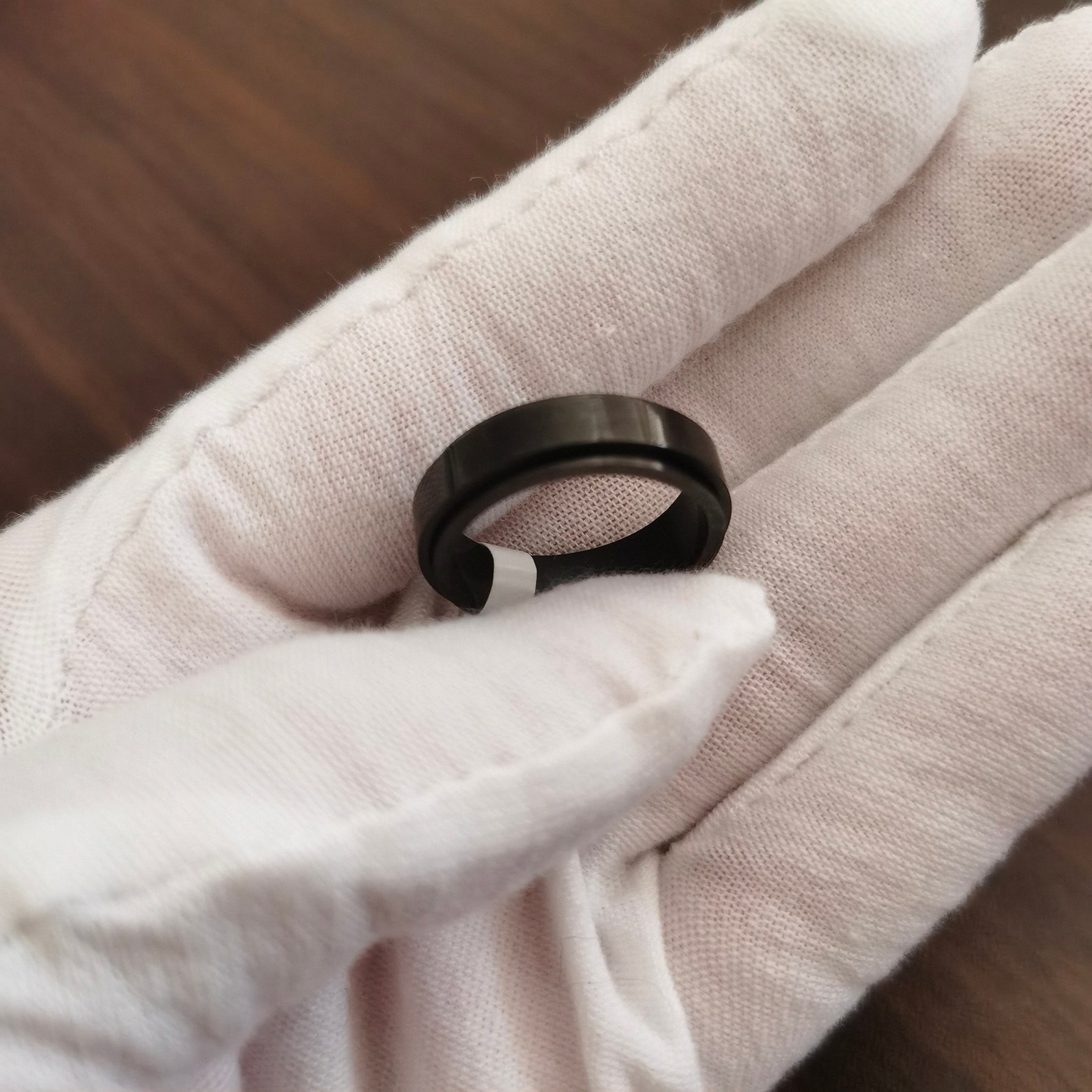 Titanium Steel Minimalist Ring Mens Ring Black Ring Dainty - Etsy