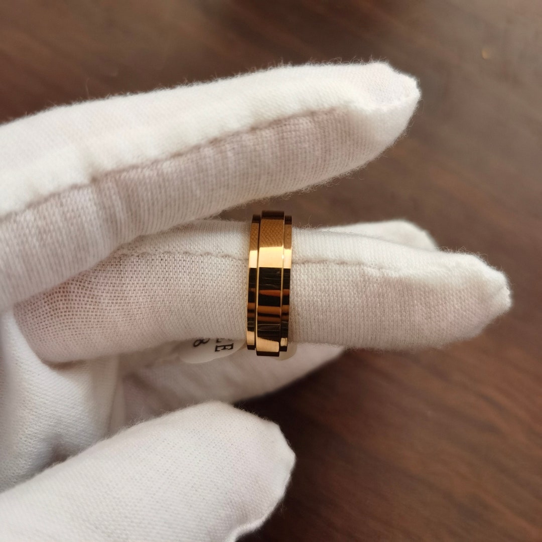 Titanium Steel Minimalist Ring Mens Ring Black Ring Dainty - Etsy