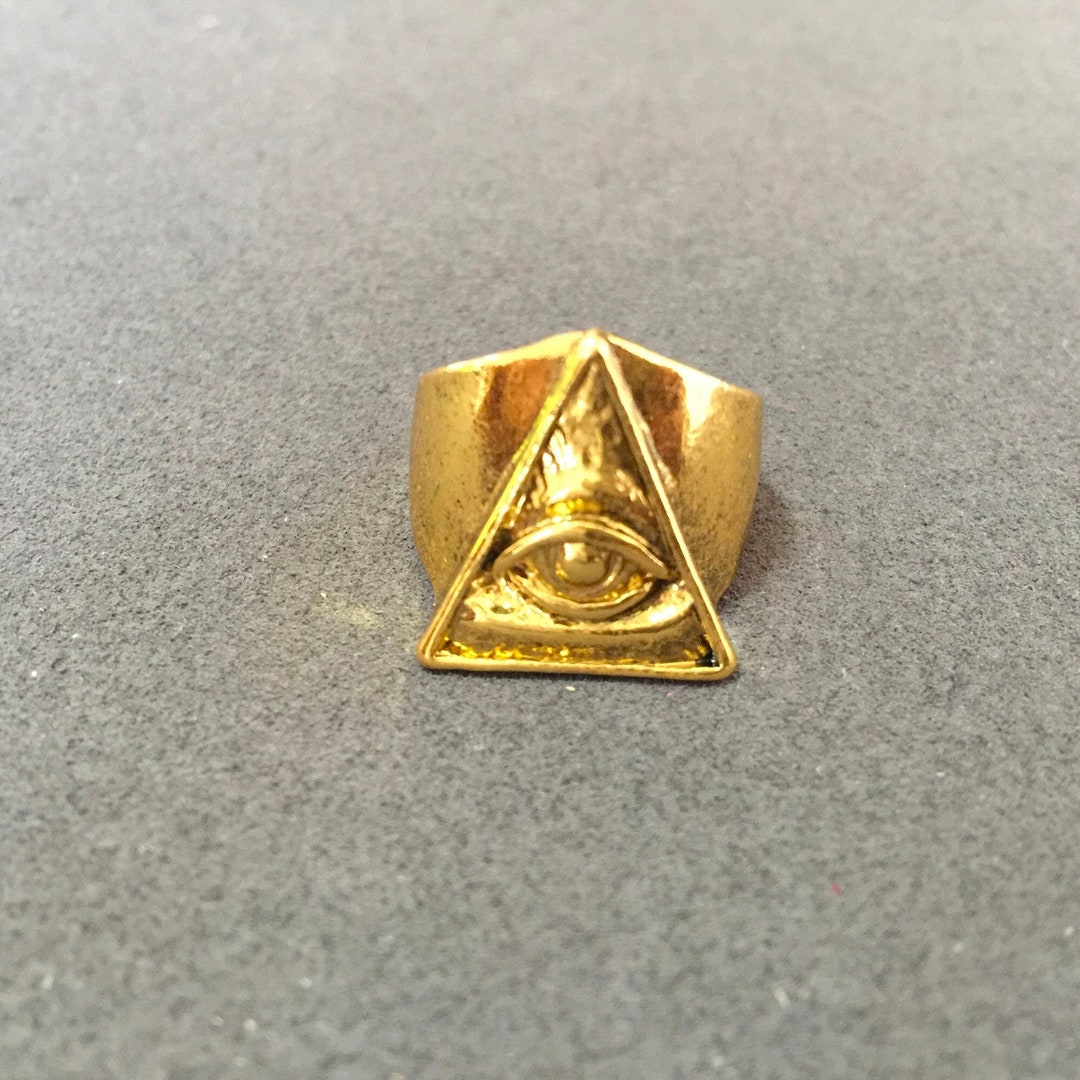 Vintage Triangle Eye Ring Eye of God Ring All Seeing Eye Ring - Etsy