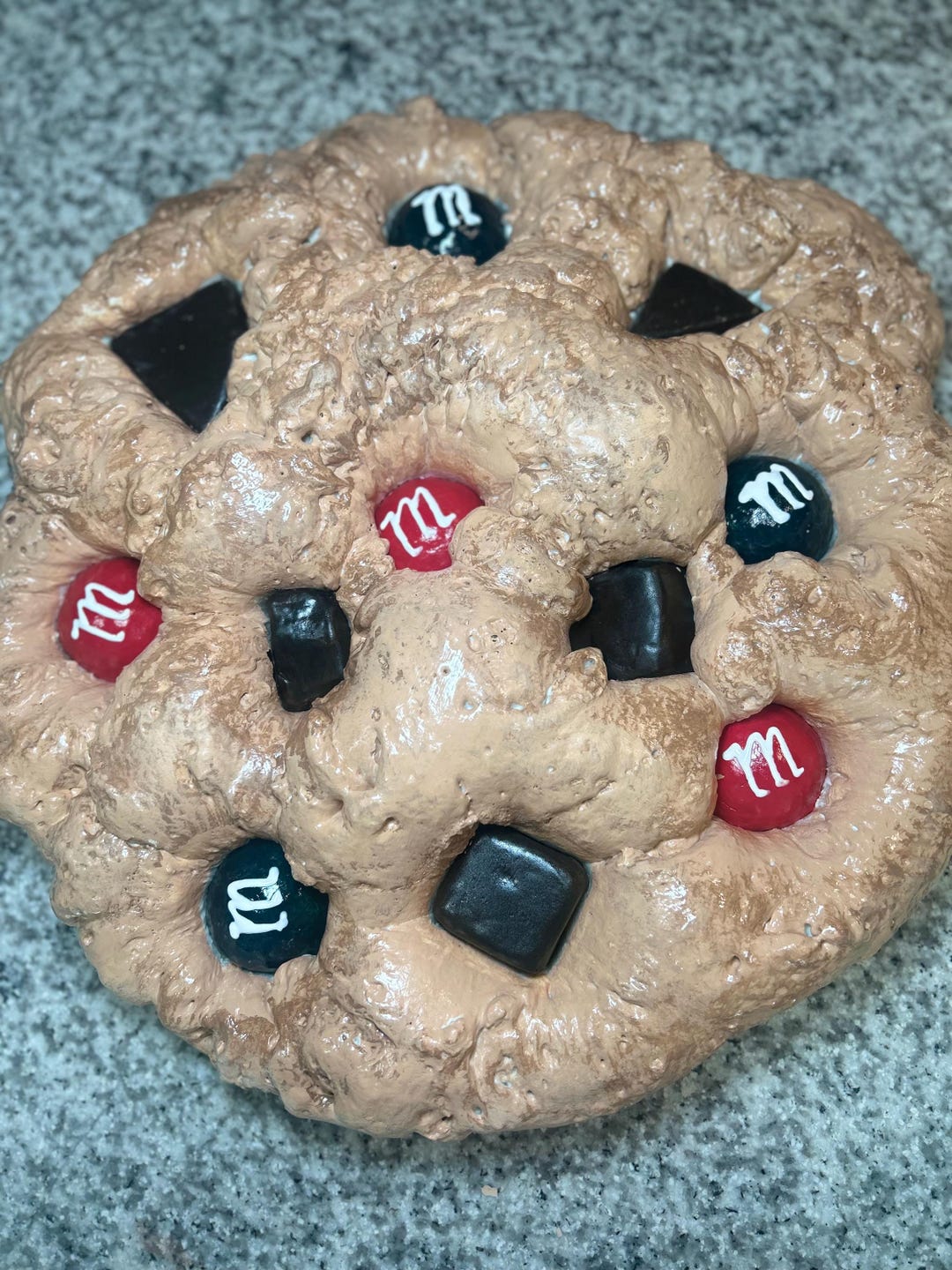 Christmas M&M Jumbo Cookie Giant Cookie Wall Art Realistic Cookie Wall ...