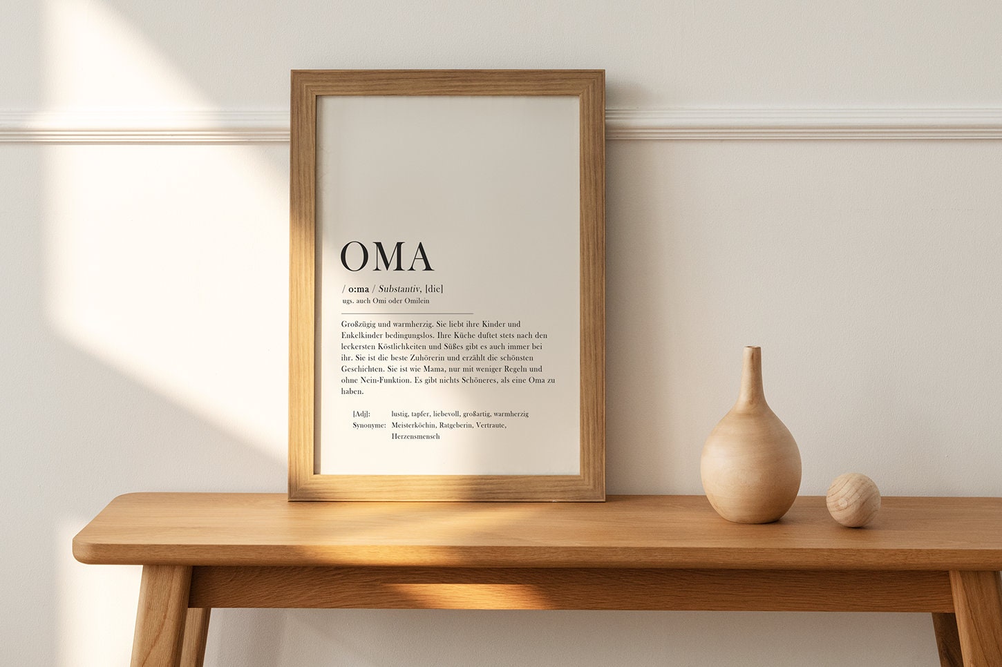 Poster Oma Print Din A4 Bild Karte Geschenk | Etsy