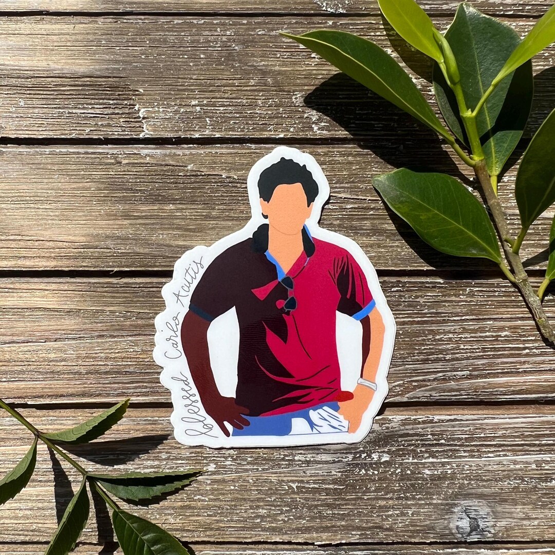 Blessed Carlo Acutis Vinyl Sticker // Decal for Laptop // Sticker for ...