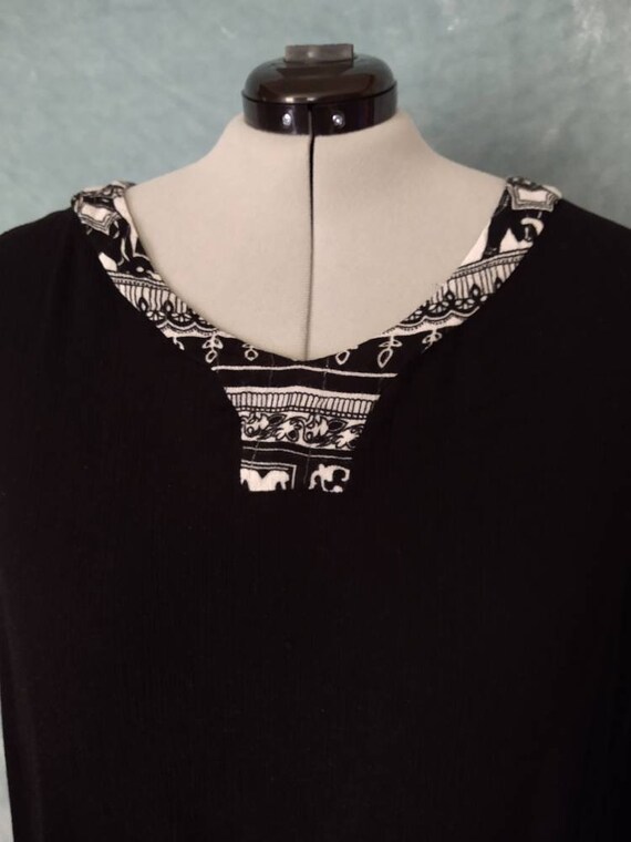 Plus Size / Bust 66 / Hip 72 // Vintage Y2K 00s Black… - Gem