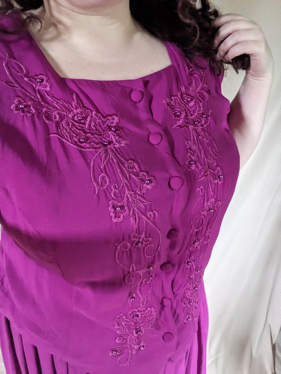 Plus Size / Bust 48 / Waist 46 / Hip 60 / Vintage 90s… - Gem