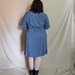 Plus Size / Bust 50 / Waist 48 / Hip 52 / Vintage 90s 00s Blue Floral ...