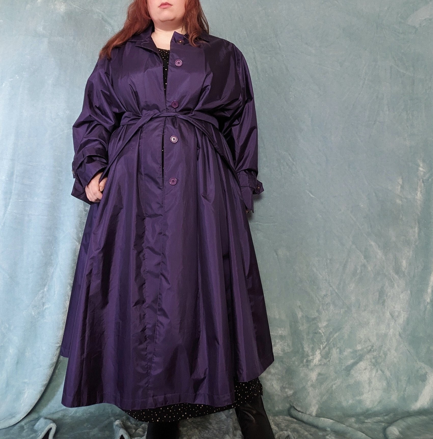 Plus Size / Bust 58 / Hips 62 // Vintage 80s 90s Midnight Blue - Etsy