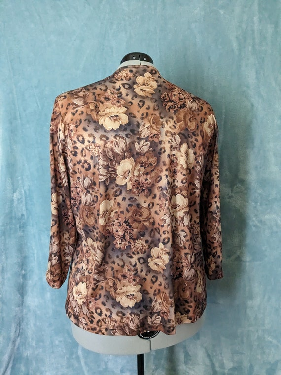 Plus Size / Bust 50 / Vintage Mixed Print Floral Sing… - Gem