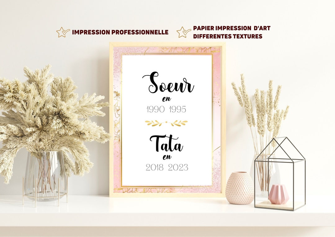 Personalized Tata Pregnancy Announcement Poster Sister Tata Years ...