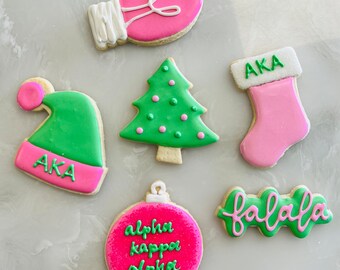 Alpha Kappa Alpha Cookies/aka Cookies - Etsy