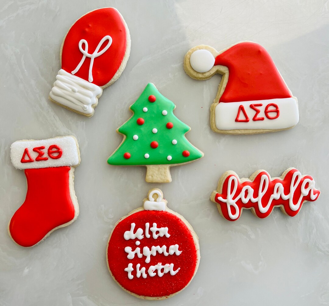 Delta Sigma Theta (DST) Christmas Cookies - Etsy