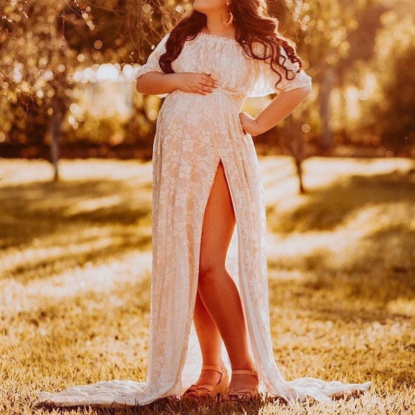 Lace Maternity Dress - Etsy