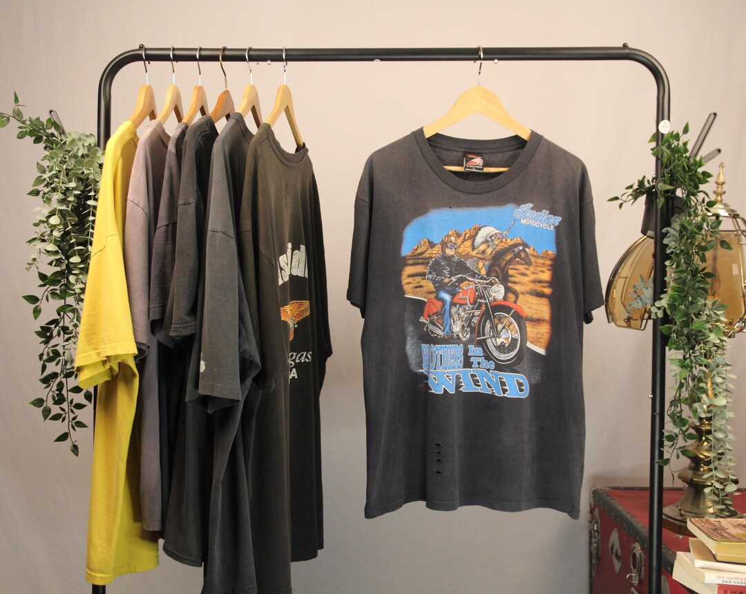 Vintage Indian Motorcycle Daytona Bike Week 1998 T-shirt | Faded Black ...