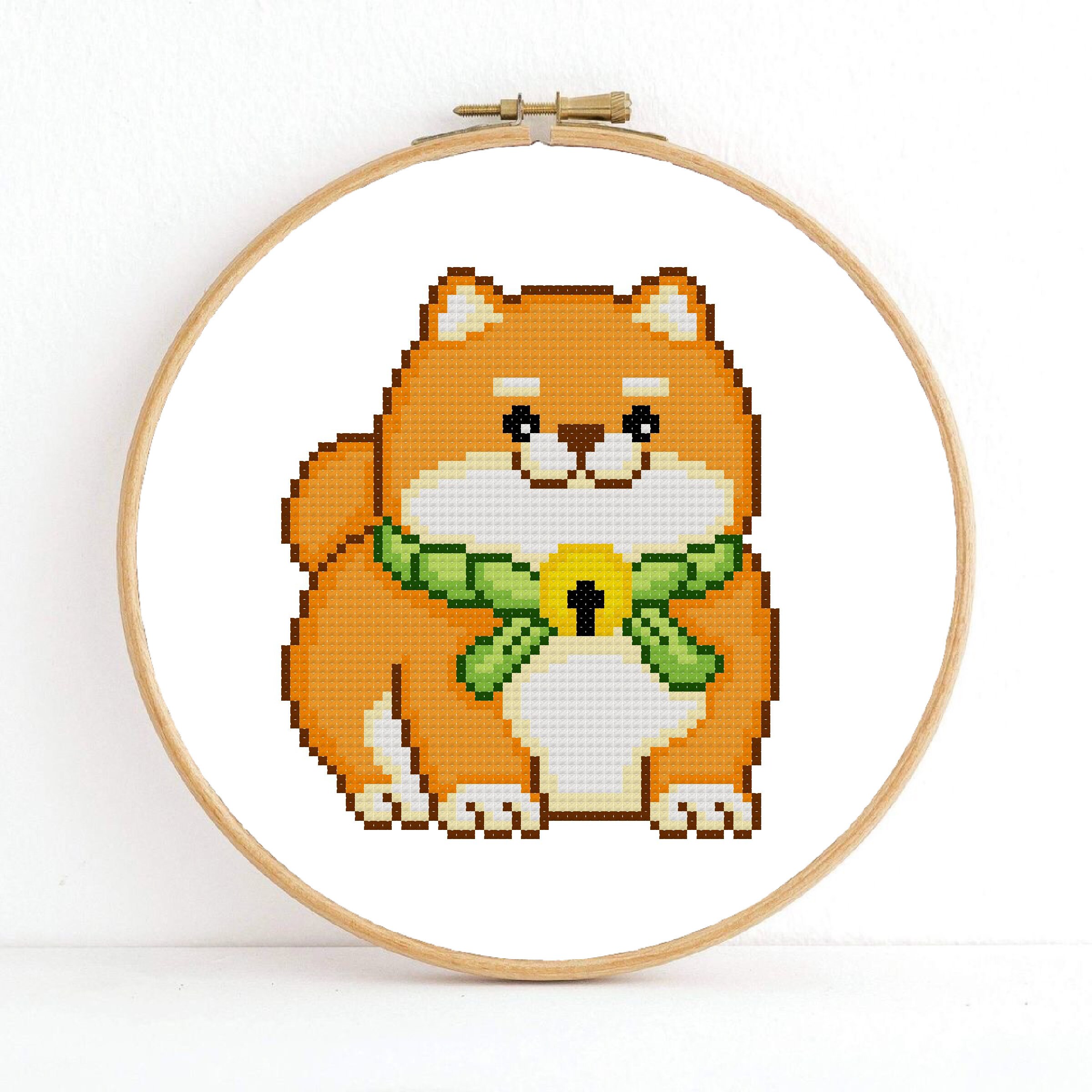 Shiba Inu Cross Stitch Pattern Cute Puppy Cross Stitch PDF - Etsy