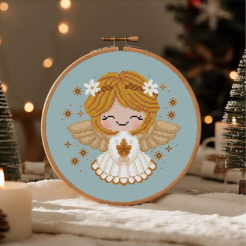 Angel Cross Stitch - Etsy